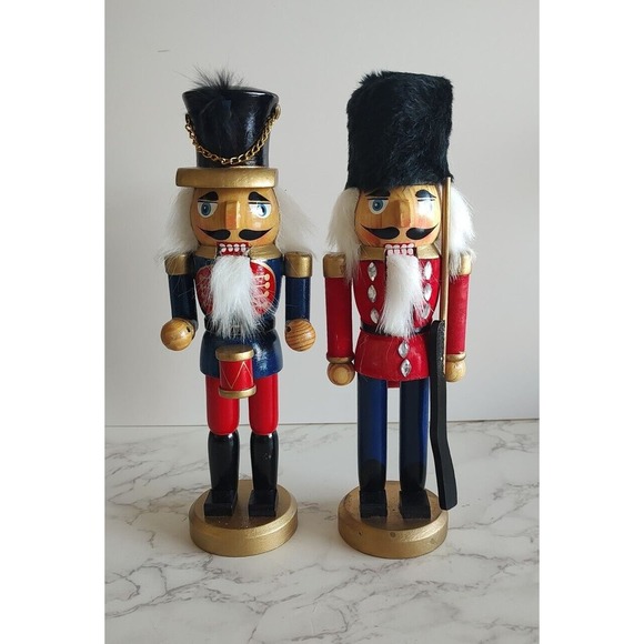 Unbranded | Holiday | 8 Inch Red And Blue Traditional Nutcracker Set Of ...